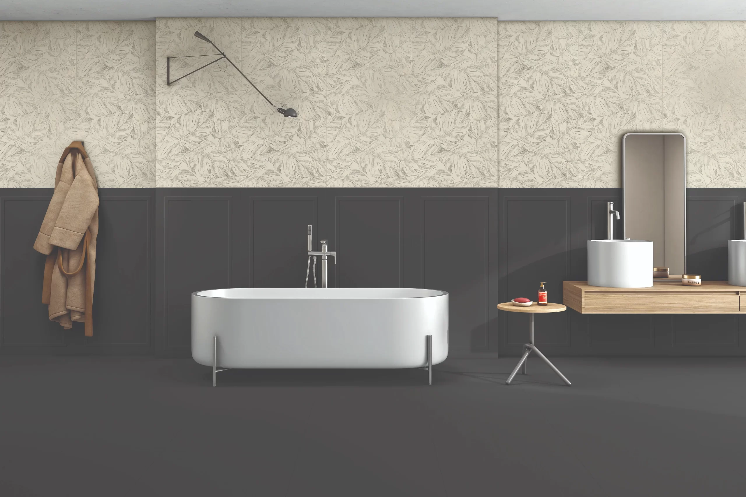 401_BIANCO_LEAF & FRAME_TC_BLACK